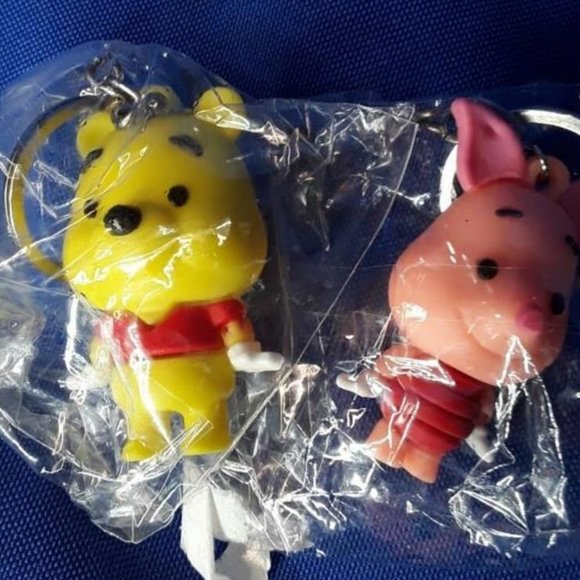 Disney | Accessories | 2 Winnie The Pooh Piglet Key Chains Disney ...